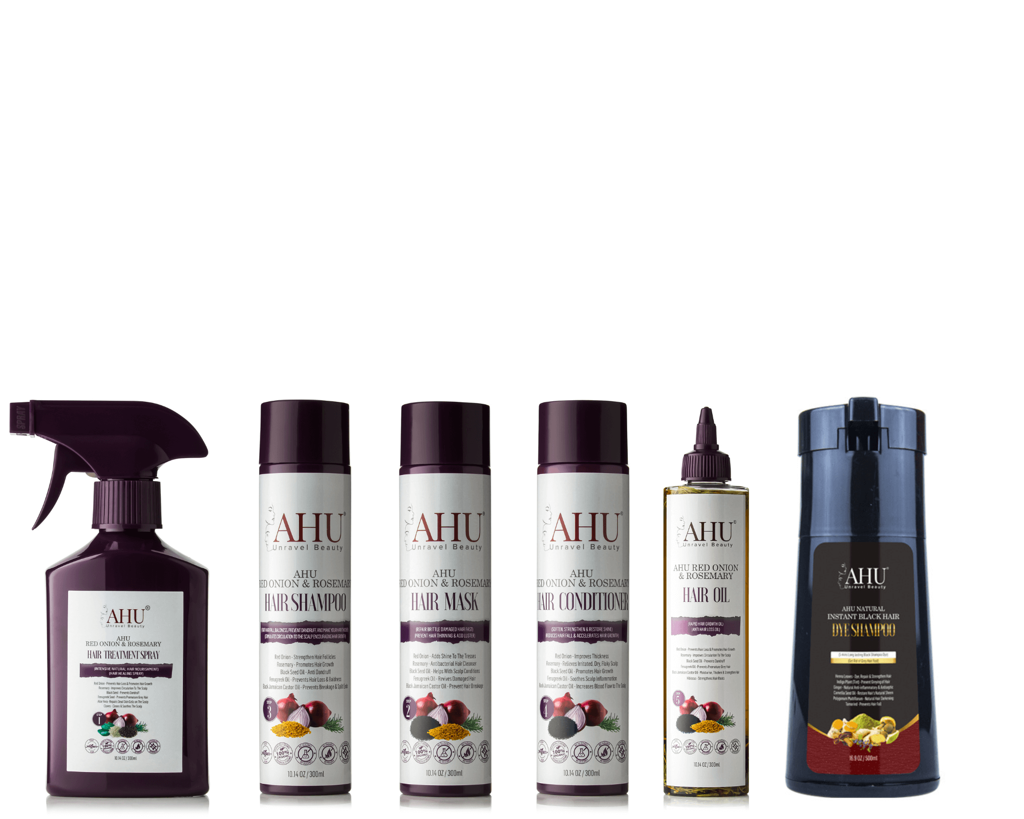 AHU Hair Growth & Hair Dye Bundle – AHU CARE
